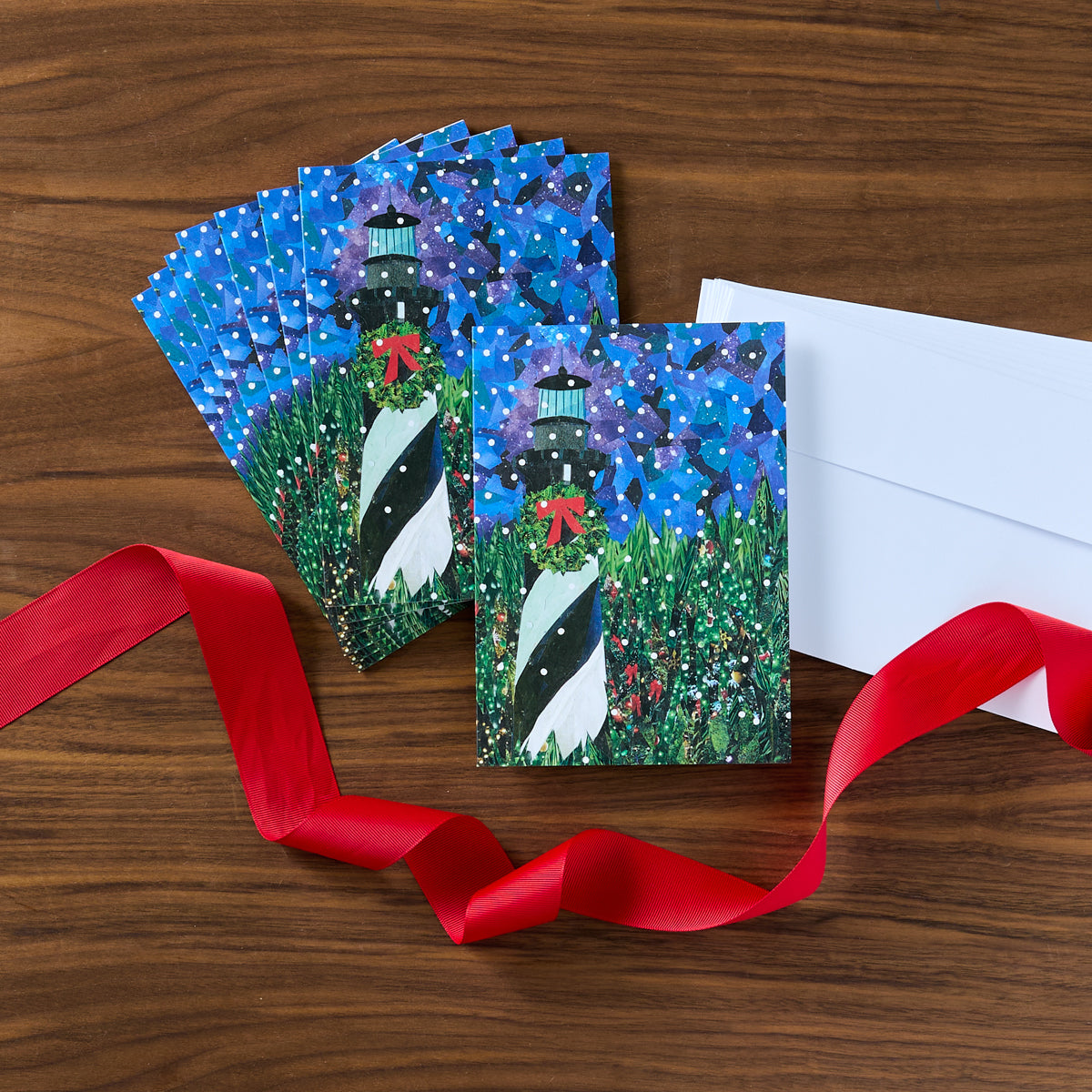Cape Hatteras Holiday Greeting Card Set | North Carolina Stationery ...