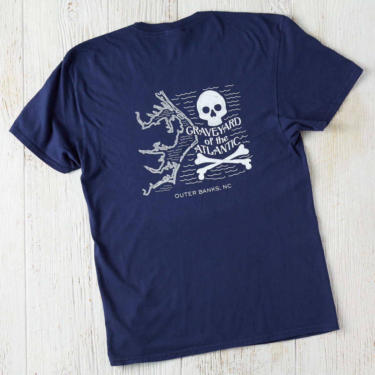 Navy "Graveyard of the Atlantic" T-Shirt | North Carolina Apparel – Our ...